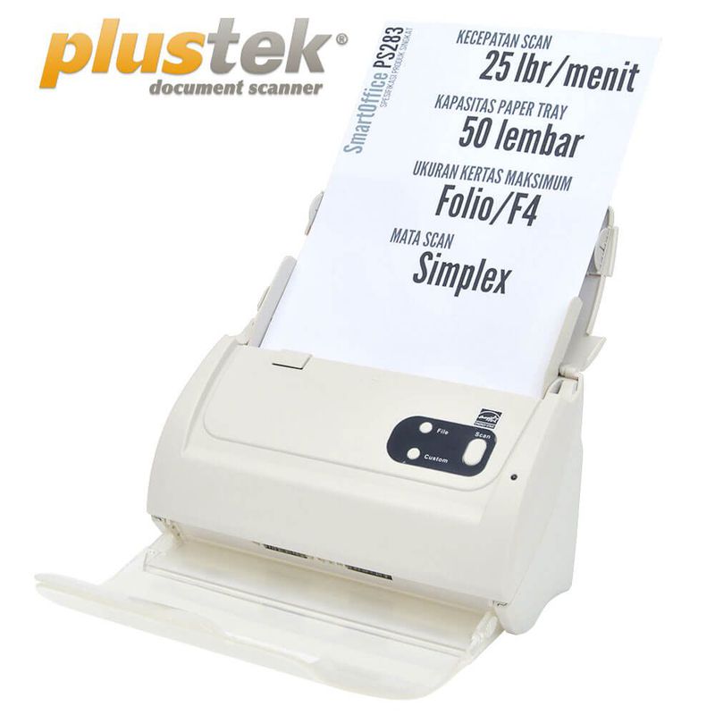 PLUSTEK SmartOffice PS283 Simplex Document Scanner with ADF