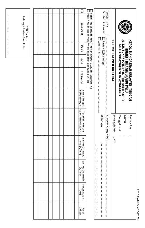 RM 14b/RI.Rev.02/2023 - FORM REKONSILIASI OBAT