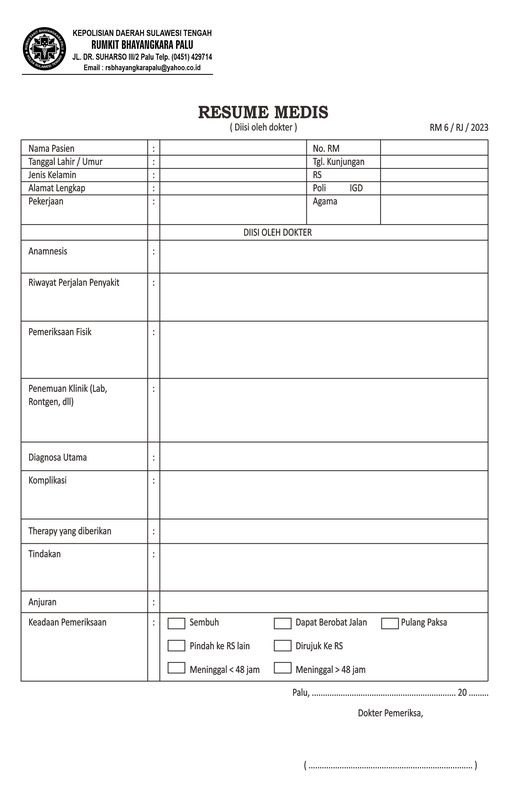 RM 6 / RJ / 2023 - RESUME MEDIS