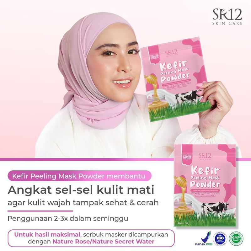 Masker Wajah Kefir Original/Etawa/Susu/Kopi SR12 Herbal/Masker Pemutih dan Pencerah Wajah