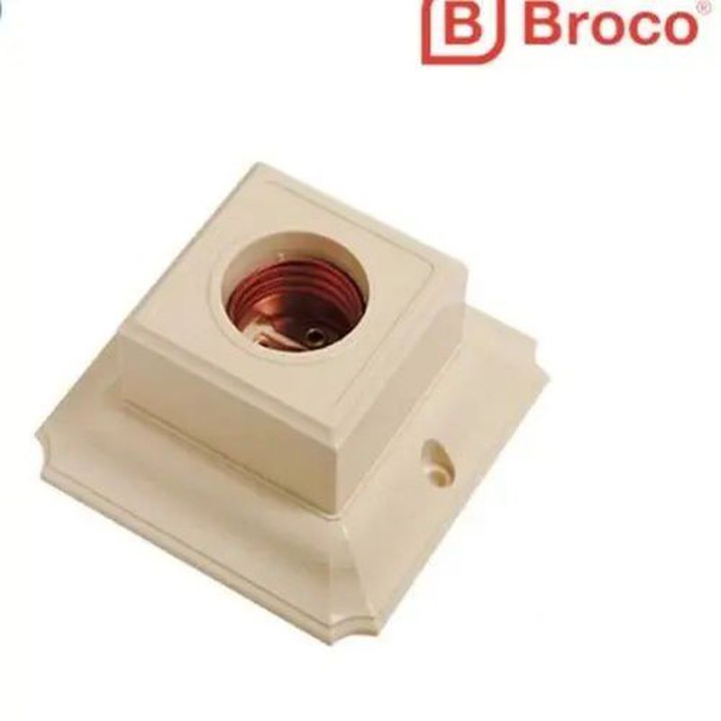 FITTING PLAFON BROCO / FITING PLAFOND SEGI KOTAK KUNINGAN ART 1210