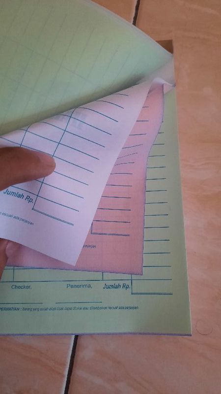 Nota Blangko NCR Rangkap 3