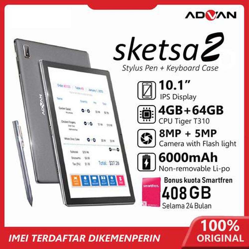 ADVAN TABLET ANDROID Sketsa 2 Tiger T310