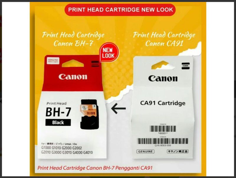 Cartridge Canon G-series Ca91/BH7 G1000 G2000 G3010 Original