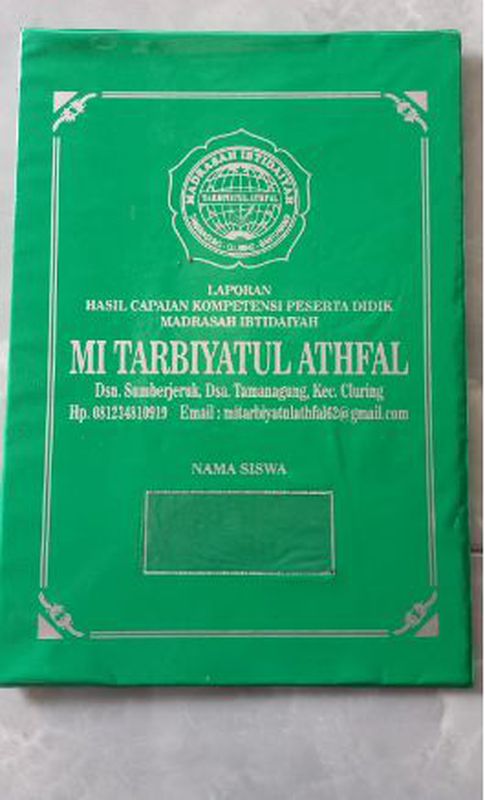MAP RAPORT LAK SABLON ISI 6 LEMBAR PLASTIK