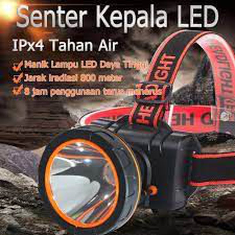 LED Senter Kepala Super