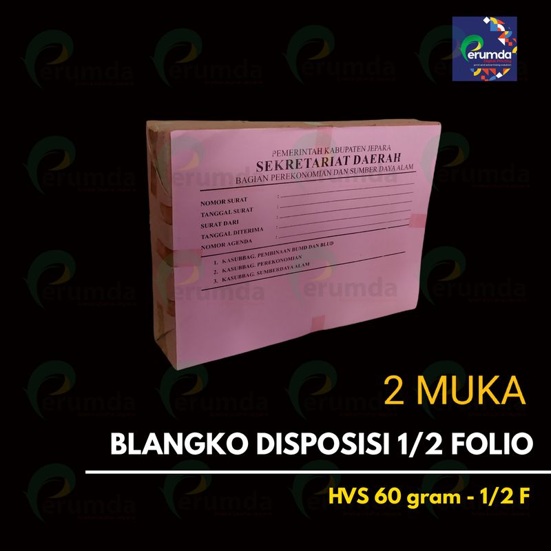 BLANGKO / DISPOSISI 2 MUKA