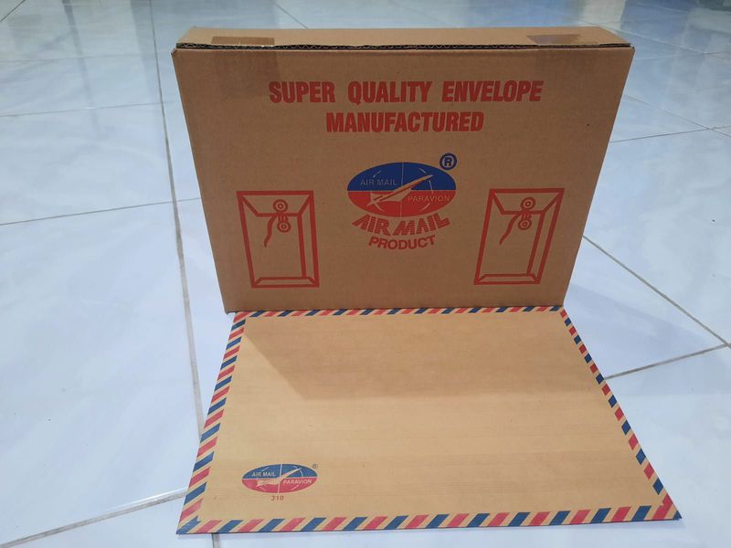 Amplop Coklat Tali Air Mail