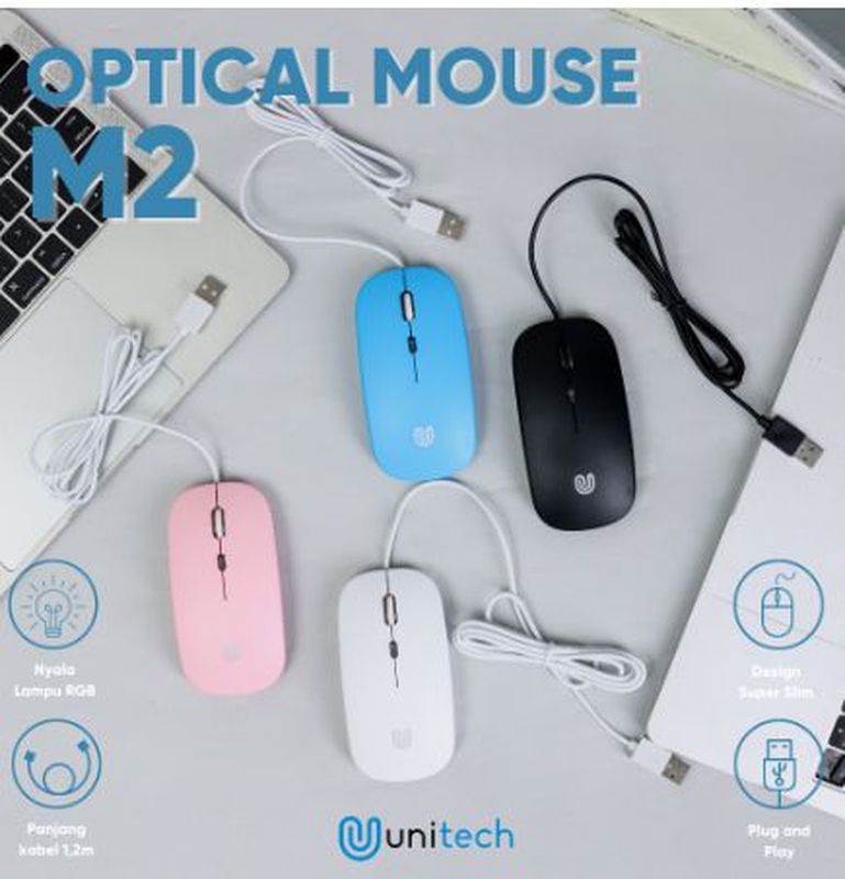 Optical Mouse LED Unitech 1200DPI