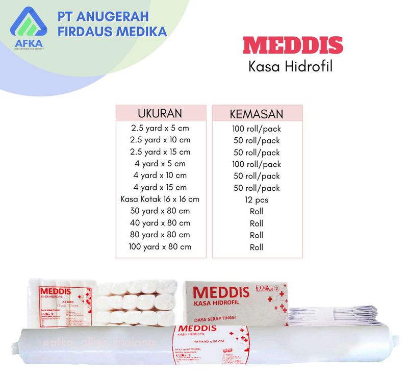 Meddis Kasa Hidrofil Roll - 30 Yard X 80 Cm