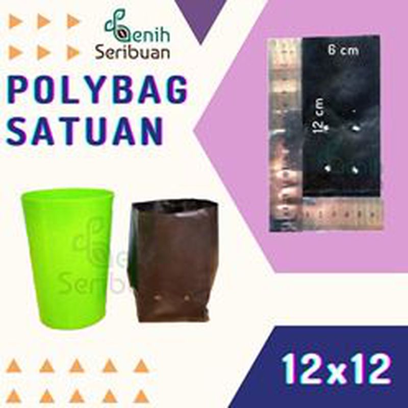 Polybag semai ukuran 12x12 cm