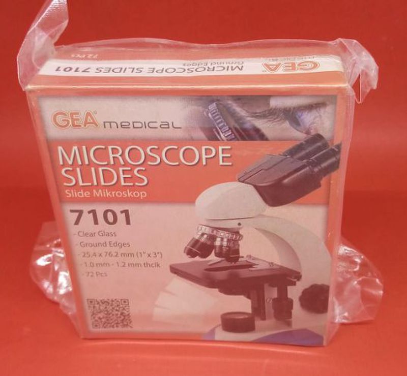GEA - Microscope Slides, Object Glass. 7101. Isi 72pcs