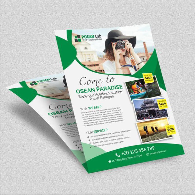brosur / Leaflet Ukuran A5 2 Sisi