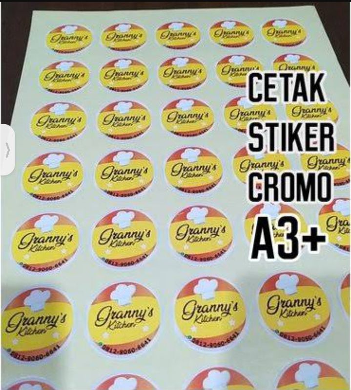 Cetak Stiker - Cetak Stiker+Laminating