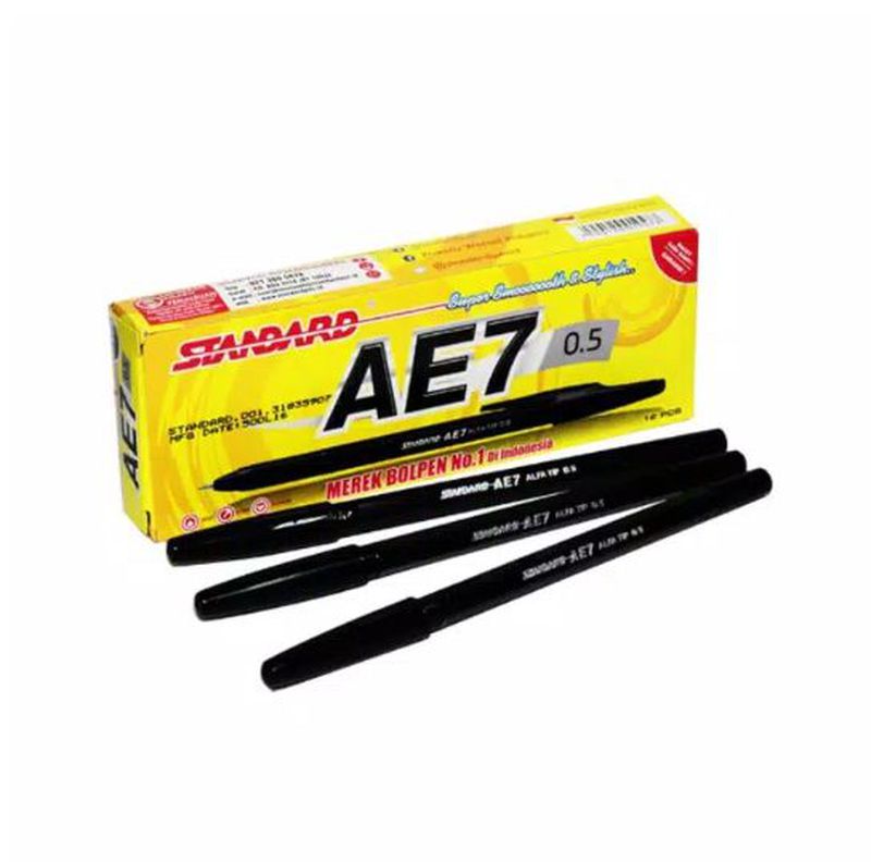 BOLPOINT STANDARD HITAM 1 PAK