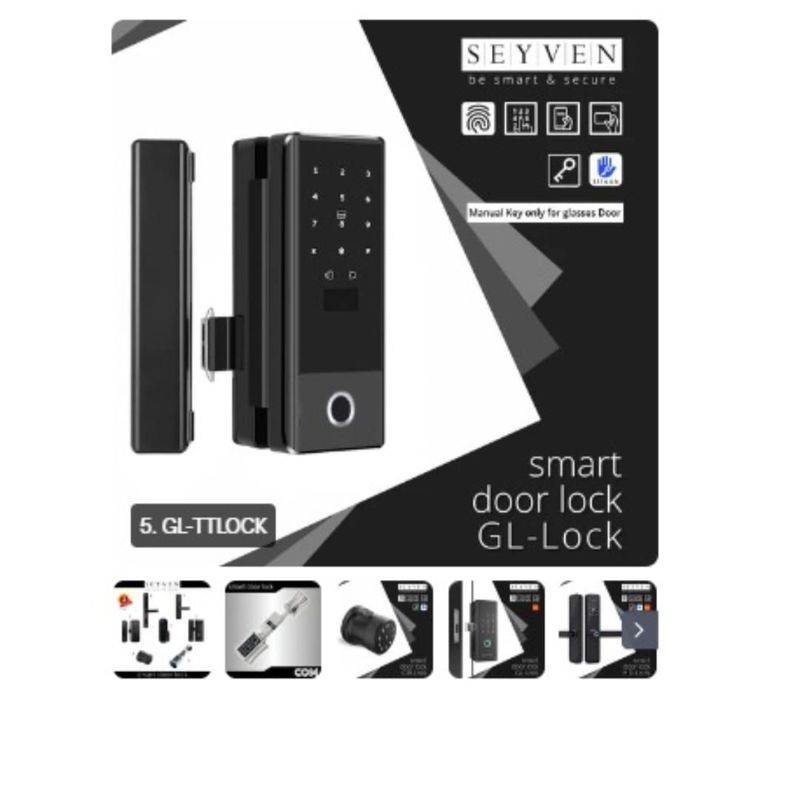 SMART DOOR LOCK SEYVEN GL-TTLOCK KAYU