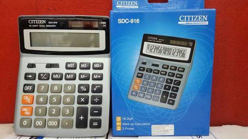 CALCULATOR MANUAL CITIZEN 16 DIGIT SDC 916