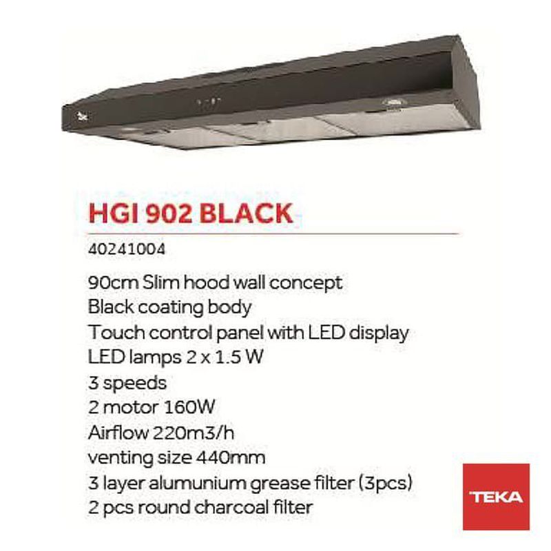 Exhaust Fan TEKA HGI 902 BLACK
