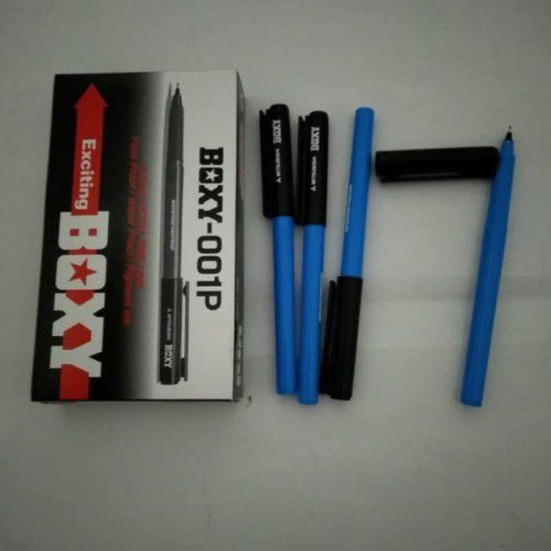 BOLPEN BOXY BIRU / HITAM