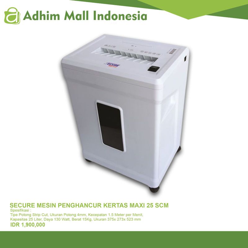 SECURE MESIN PENGHANCUR KERTAS MAXI 25 SCM