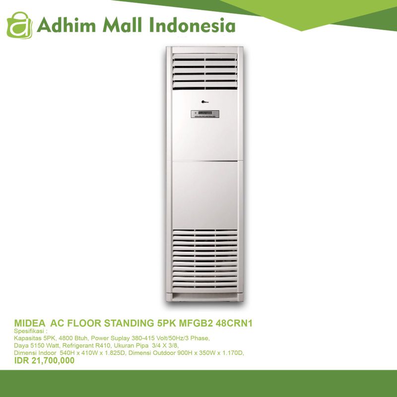 MIDEA AC FLOOR STANDING 5PK MFGB2 48CRN1