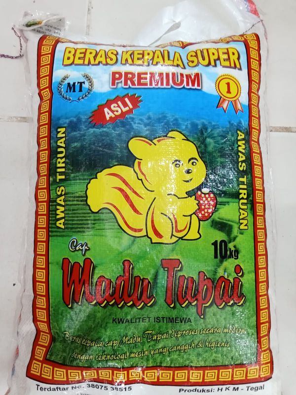 Beras Pandan Wangi Cap Madu Tupai - 10 Kilogram