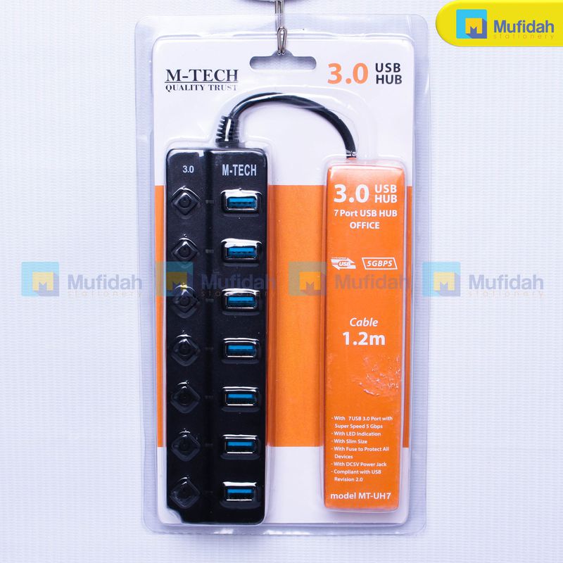 USB HUB 3.0 M-Tech 7 Port