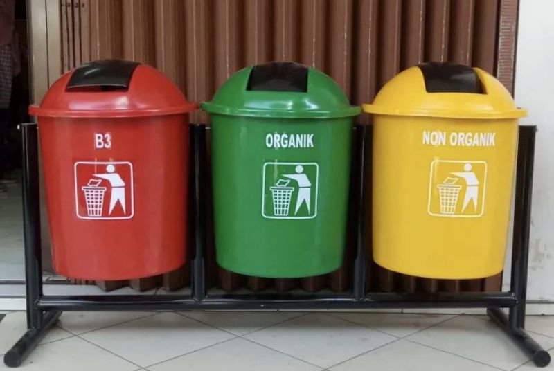 Tempat Sampah 3 Bin Ukuran 60 l