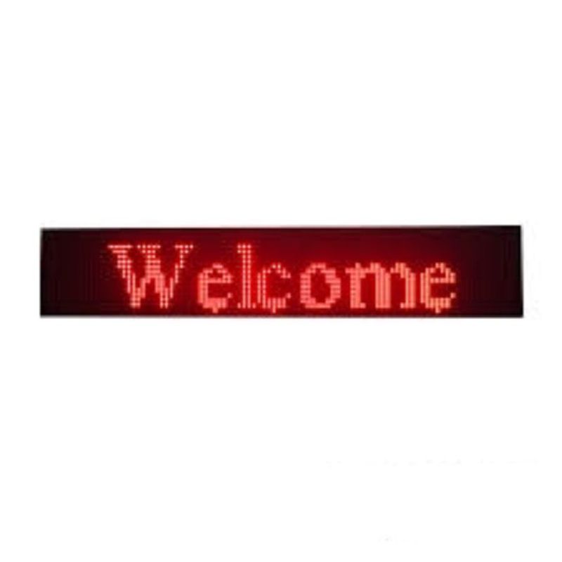 LED Running Text OUTDOOR, MERAH 100 cm x 20 cm