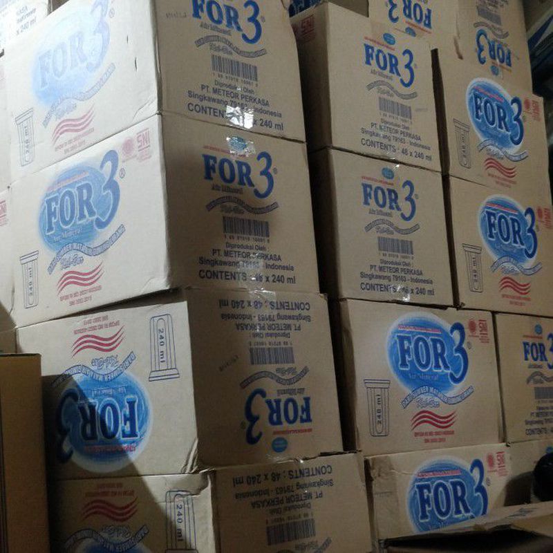 Air Mineral Gelas For3 220 ML/Box