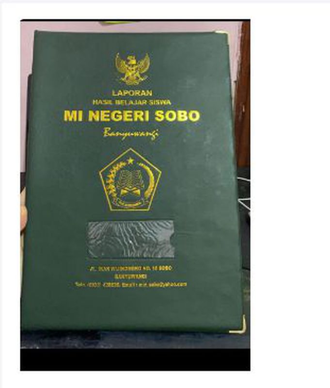 MAP RAPORT HOTPRINT ISI 34 LEMBAR PLASTIK