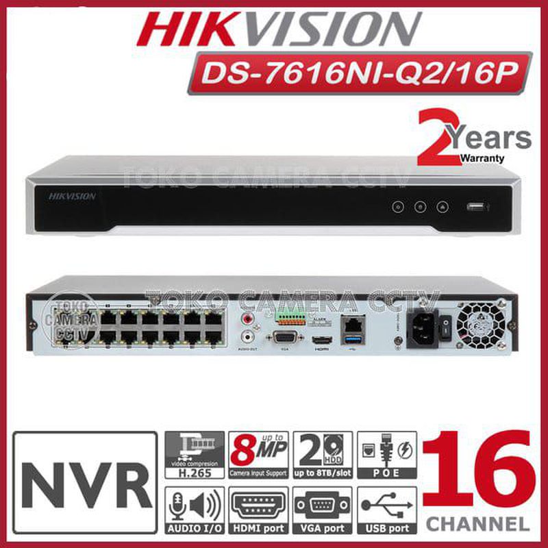 NVR HIKVISION 16CH DS-7616NI-Q2/16P