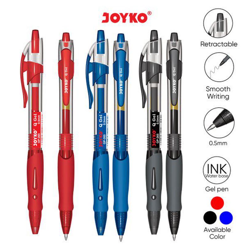 Pulpen Joyko Gel GP-265 - Biru
