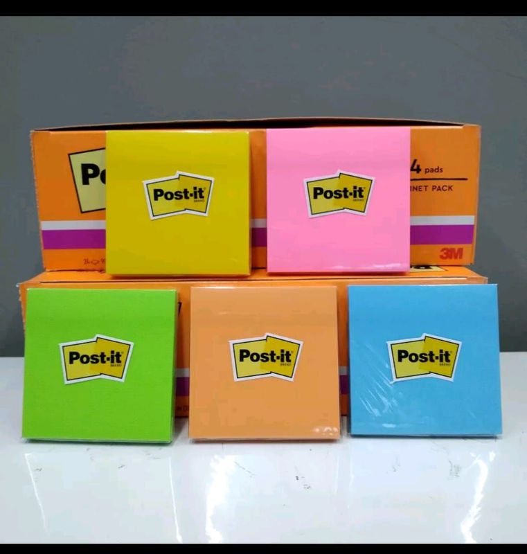 Sticky Note Kotak Merk Post It (654), 1 pack isi 5