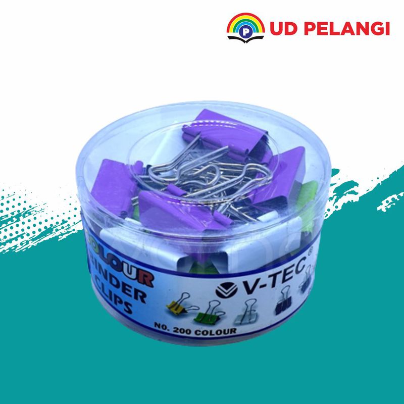 BINDER CLIP V-TEC 200 - WARNA / Toples