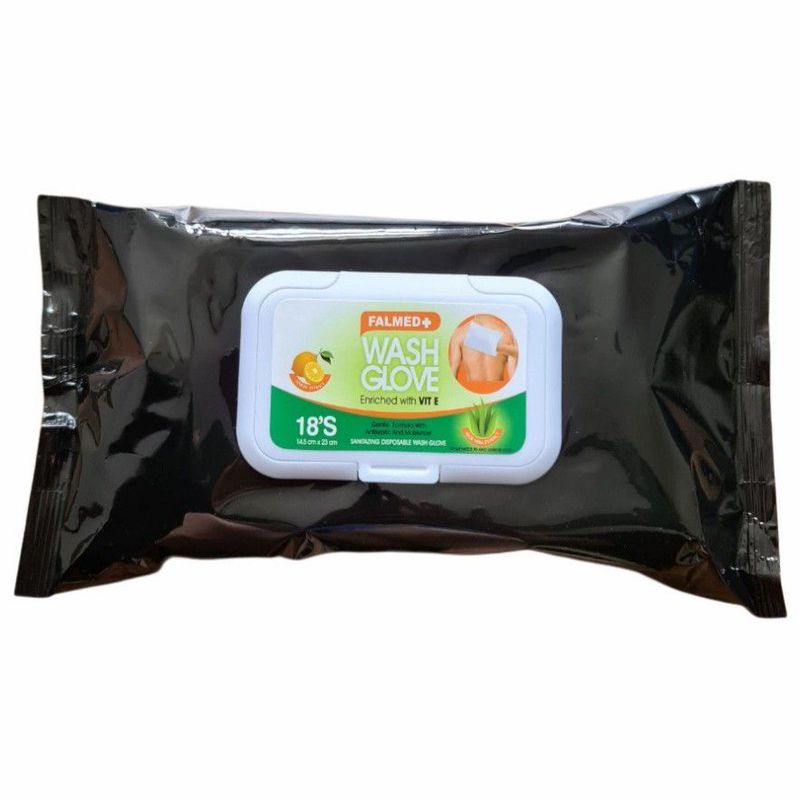 Wash Glove Merek Falmed isi 18 Sheet per pack