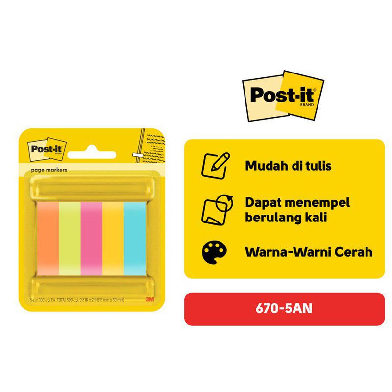 Post-it 3M,Page Marker 670-5AN