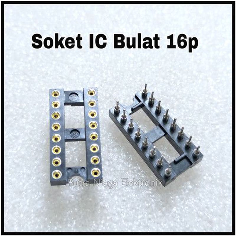 Soket IC 16 pin Round Hole
