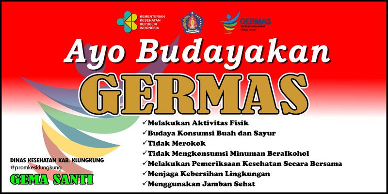 SPANDUK AYO BUDAYAKAN GERMAS