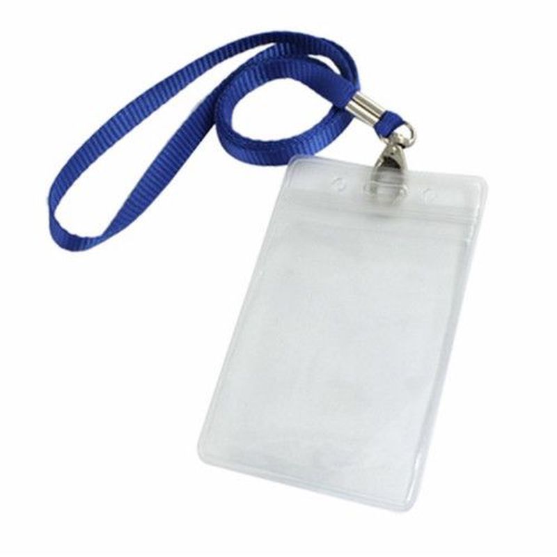 name tag plastik bertali