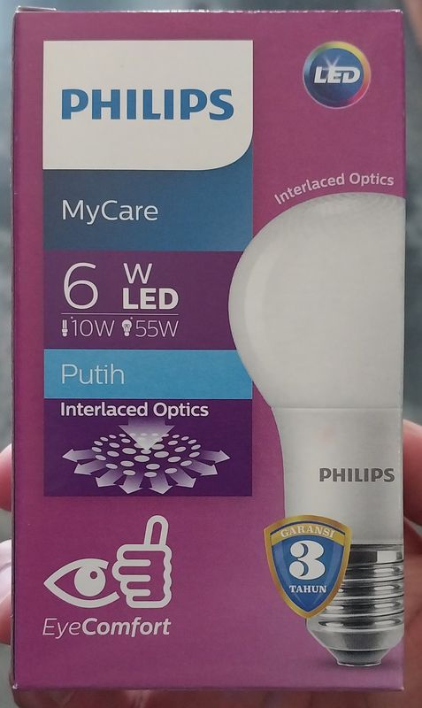 lampu PHILIPS led 6 watt