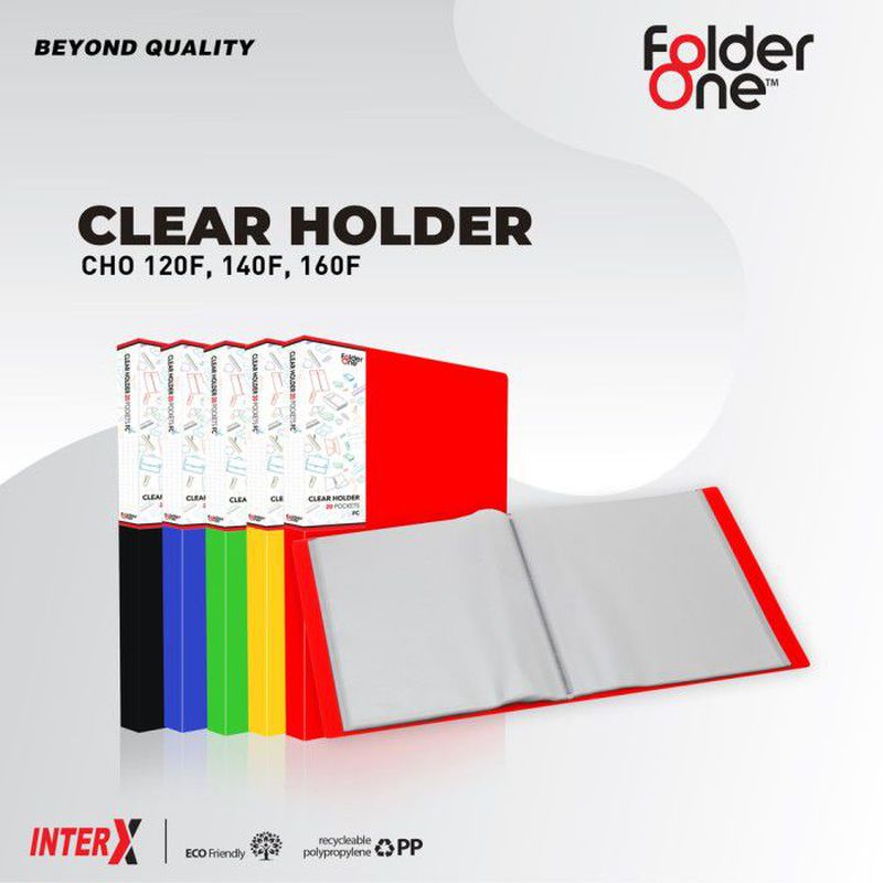 CLEAR HOLDER ISI 60 LEMBAR Folder One