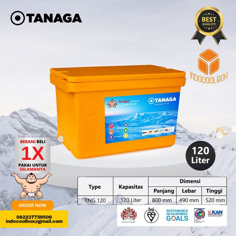 COOLBOX TANAGA 120 Liter COOLER BOX KOTAK IKAN BOX ES FIBER KOTAK PENDINGIN