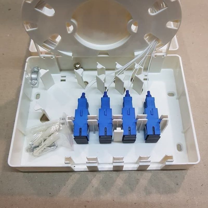 Roset fiber optic 8 core komplit Spesifikasi : Termasuk adapter sc dan ...