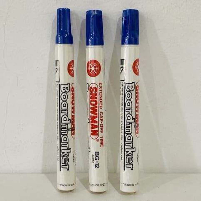 Snowman White Board Marker Warna Biru