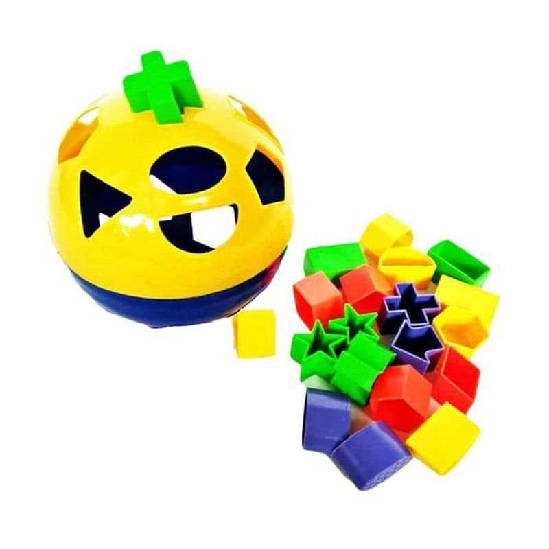 mainan bola geometri