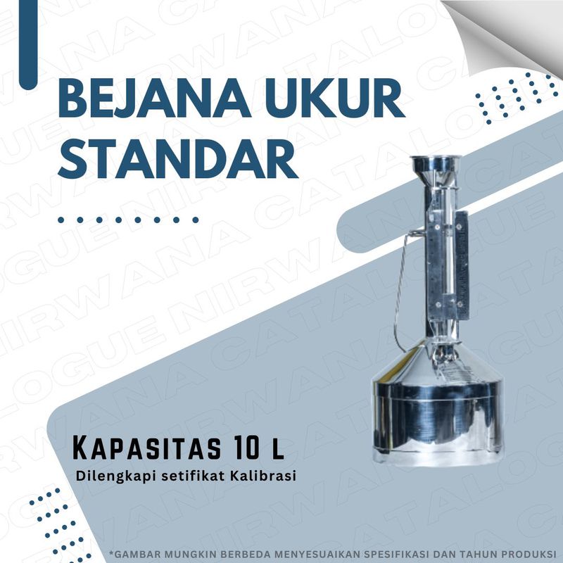 BEJANA UKUR STANDAR KAPASITAS 10 LITER