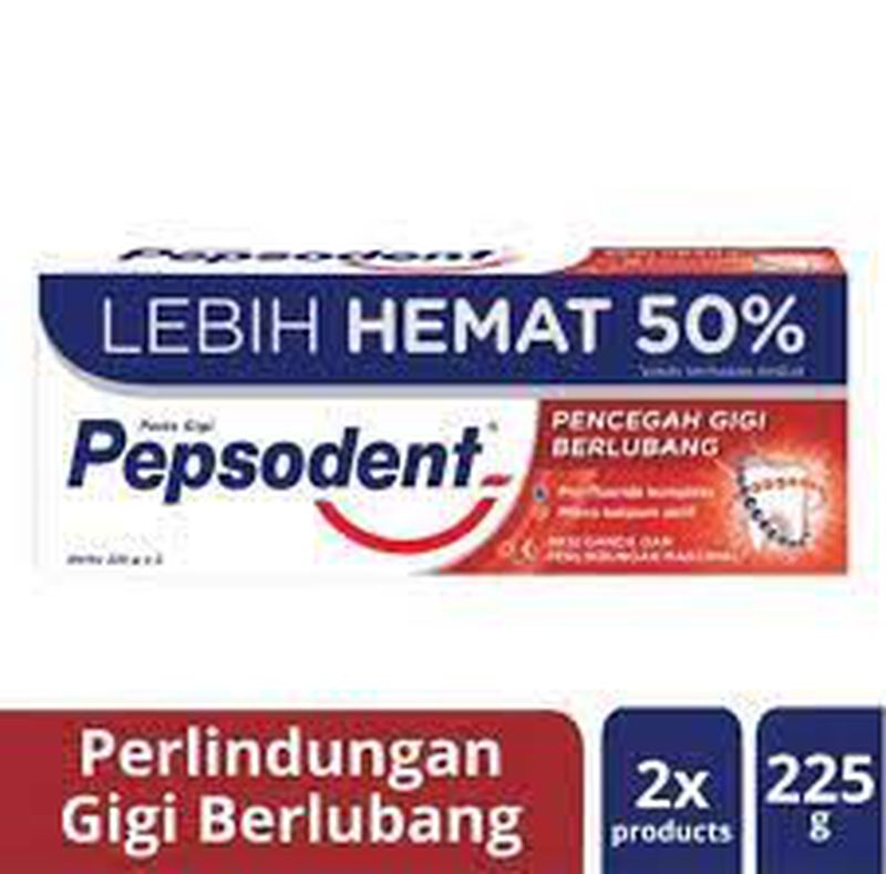 PASTA GIGI PEPSODENT 225GR x 2