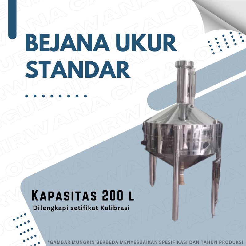 BEJANA UKUR STANDAR KAPASITAS 200 LITER