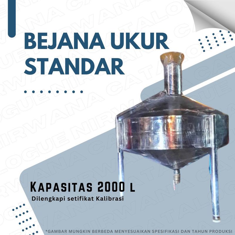 BEJANA UKUR STANDAR KAPASITAS 2000 LITER